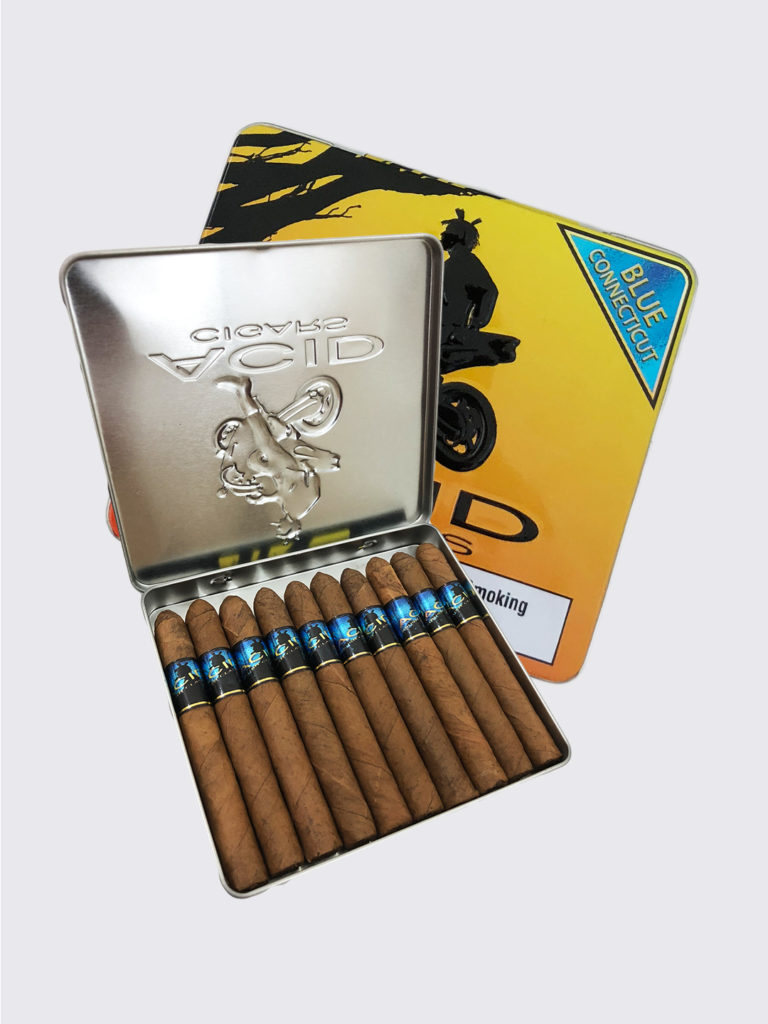 Acid Cigarillo Blue Connecticut Tin of 10 - Cigars Daily