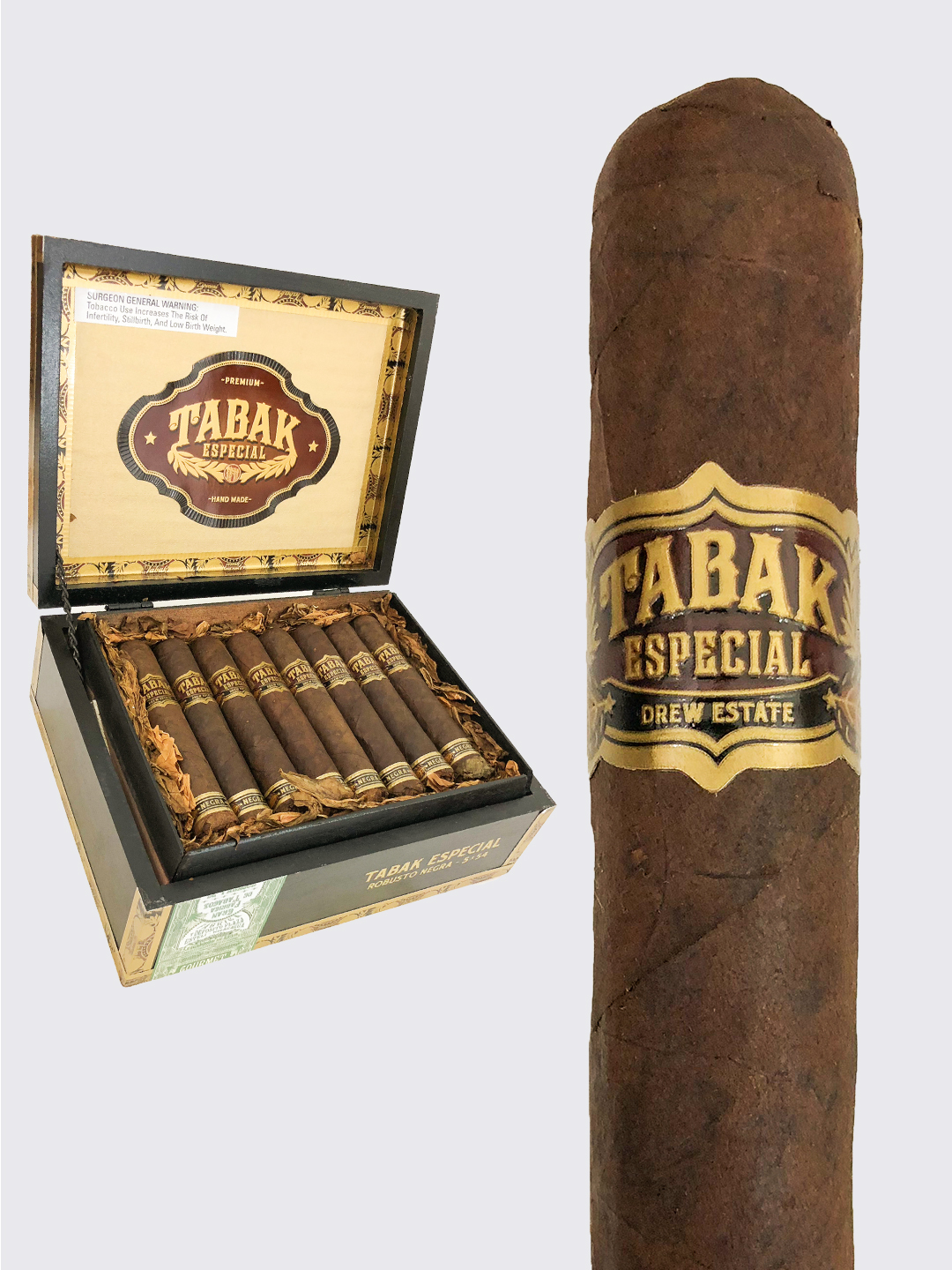 Drew Estate Tabak Especial Negra Robusto 5x54 Cigars Daily