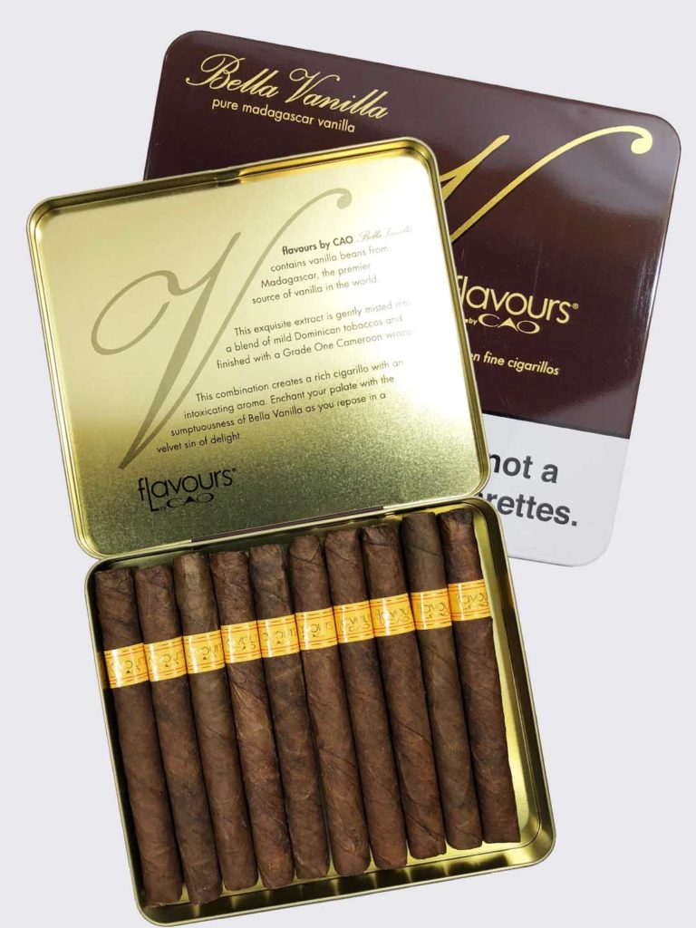 CAO Flavors Bella Vanilla Cigarillos Tin of 10 - Cigars Daily
