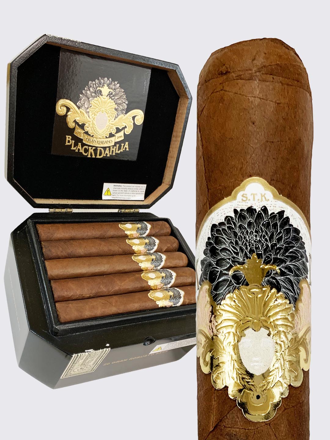 Gran Habano Black Dahlia STK Robusto (5x52) - Cigars Daily
