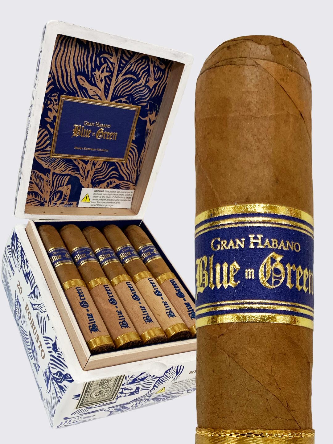 Gran Habano Blue In Green Robusto (5x52) - Cigars Daily