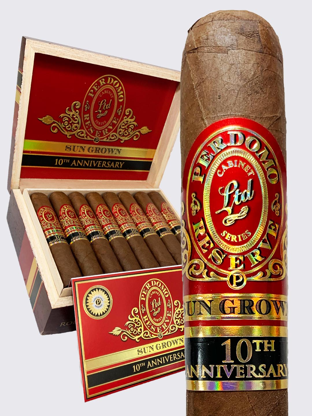 Perdomo 10th Anniversary Sun Grown Epicure (6x54) - Cigars Daily